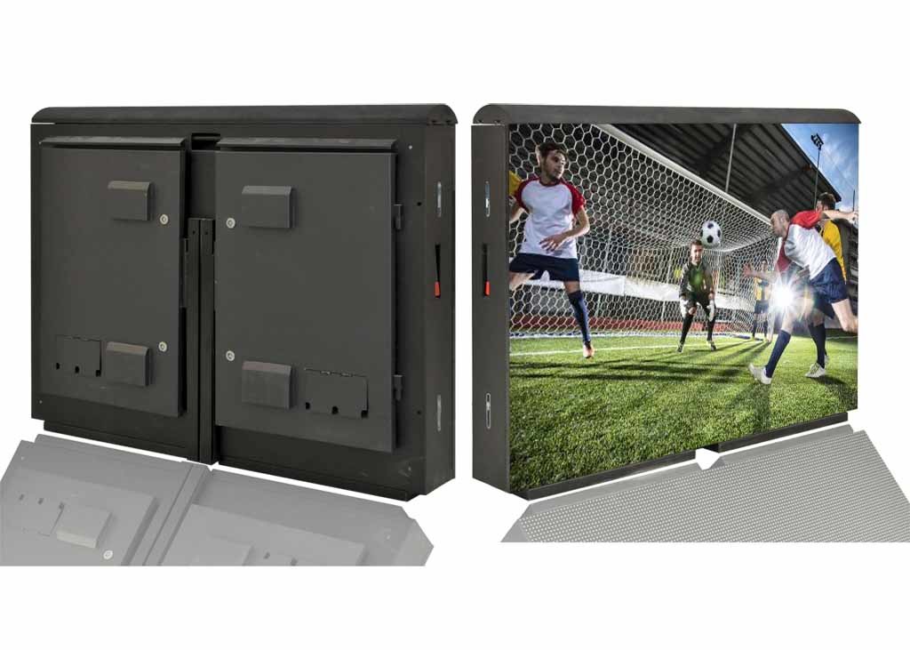 Papan Iklan Stadion Sepak Bola, Flicker Free P6 Outdoor Smd Led Display